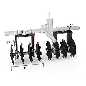 YITAMOTOR ATV/UTV Disc Plow Implement Designed to Break up Tough Ground Fits for YITAMOTOR ATV/UTV Manual Implement Lift
