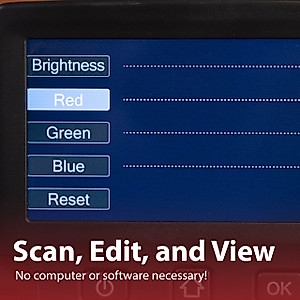 Magnasonic All-in-One 24MP Film Scanner with Large 5" Display & HDMI, Converts 35mm/126/110/Super 8 Film & 135/126/110 Slides into Digital Photos, Built-in Memory (FS71)