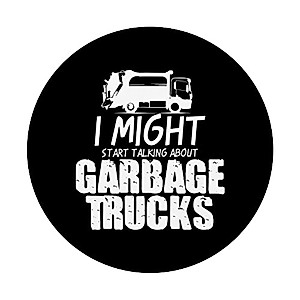 Garbage Truck Driver Joke Trucks Recycling Waste Bin RCV PopSockets Swappable PopGrip