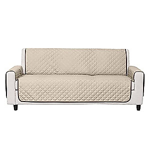 Furhaven Sofa Slipcover Water-Resistant Reversible Two-Tone Furniture Protector Cover - Espresso/Clay, Sofa