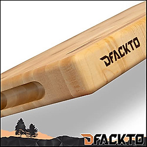 DFACKTO Premium Canadian Maple Chopping Board, End Grain Wood Butcher Block Reversible, 15-inch x 10-inch x 1.5-inch