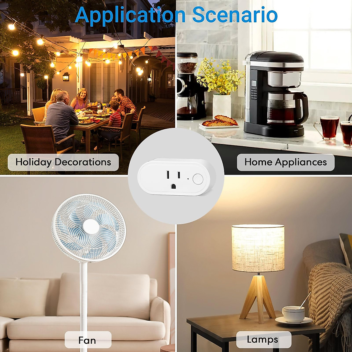 LoraTap Remote Control Outlet Plug Adapter with Remote, 656ft Range Wireless Switch for Lights and Household Appliances, No Hub Required, 16A/1760W, White, 2 Years Warranty