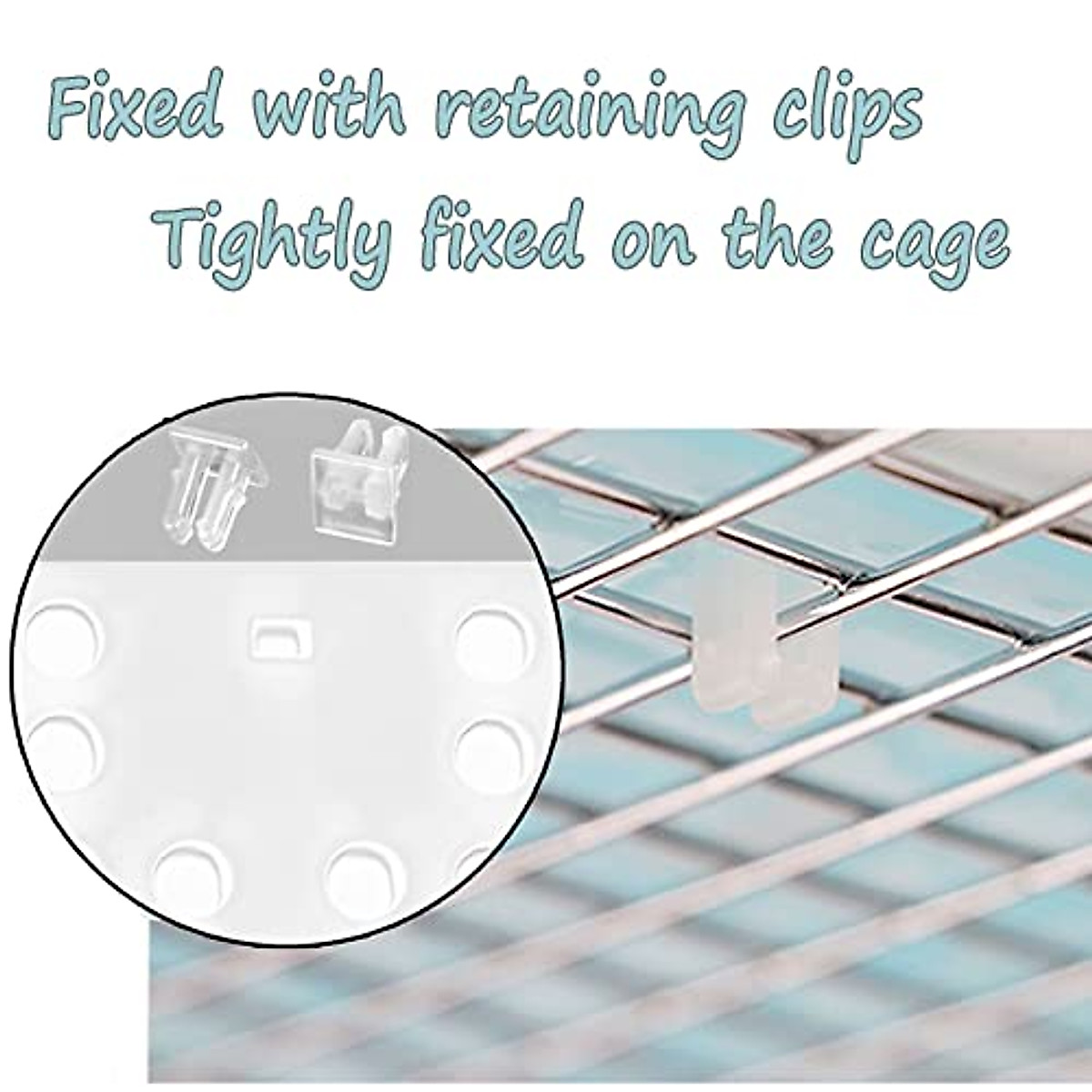 4 Pcs Rabbit Feet Pad Plastic Bunny Cage Floor Mat Foot Resting Hole Leak Water Nest Mat Pet for Small Animal Hamster Rat Chinchilla Guinea Pig Cats Dogs (White)