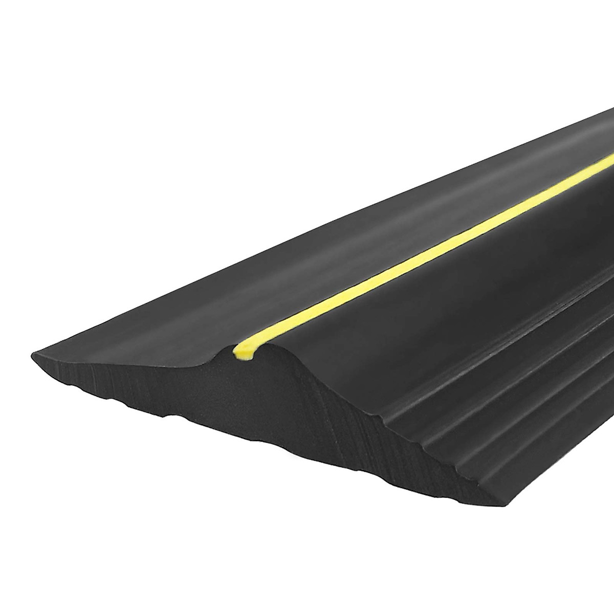 Universal Garage Door Bottom Threshold Seal Rubber Strip with Adhesives, DIY Weatherproof Weather Stripping Replacement (16FT)