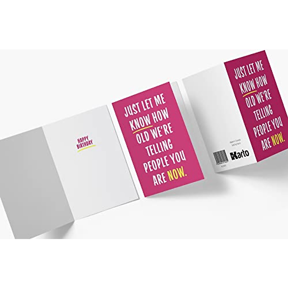 Funny Birthday Card For Men and Women, Single Large 5.5 x 8.5 Happy Birthday Card For Him Or Her, Birthday Card For Husband, Birthday Card For Brother - Birthday Card For Sister, Birthday Card For Son, Nephew, Niece - Karto - Let Me Know