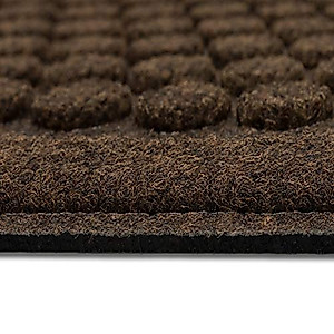 Mohawk Home Impressions Dots Chocolate Entryway Door Mat, 1'6"x2'6", Brown