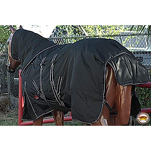 HILASON Medium 1200D Winter Waterproof Horse Neck and Body Blanket -72 Inches | Horse Blanket | Horse Blankets for Winter Waterproof | Horse Turnout Blanket | Horse Turnout