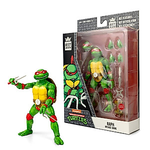 The Loyal Subjects Teenage Mutant Ninja Turtles BST AXN Action Figure NES 8-Bit Raphael Exclusive 13 cm, Multicoloured (BATMNTRAPWB04)