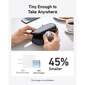 USB C Charger Block 20W, Anker 511 Charger (Nano Pro), PIQ 3.0 Compact Fast Charger for iPhone 15/15 Plus/15 Pro/15 Pro Max, 14/13/12 Series, Galaxy, Pixel 4/3, iPad (Cable Not Included)