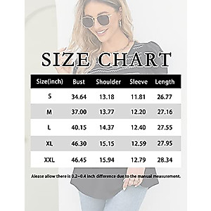 LOMON Oversized T Shirts for Women Short Sleeve Cute Smocked Tops Tees Summer Tunic Tops to wear with Leggings 2023