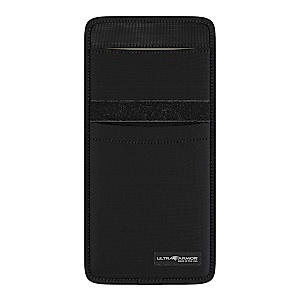 DefenderShield Cell Phone Faraday Bag & EMP Attack Shield - Complete Wireless Signal Blocking Data Security and Privacy Protection Pouch - Military-Grade Anti-Hacking from 0-90 GHz Black