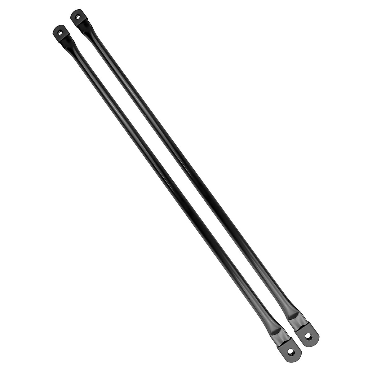 2 Pcs 80cm/31.5inch Garden Swing Replacement Rods for Hanging Swing Seat to Frame, Black Metal Round Rods