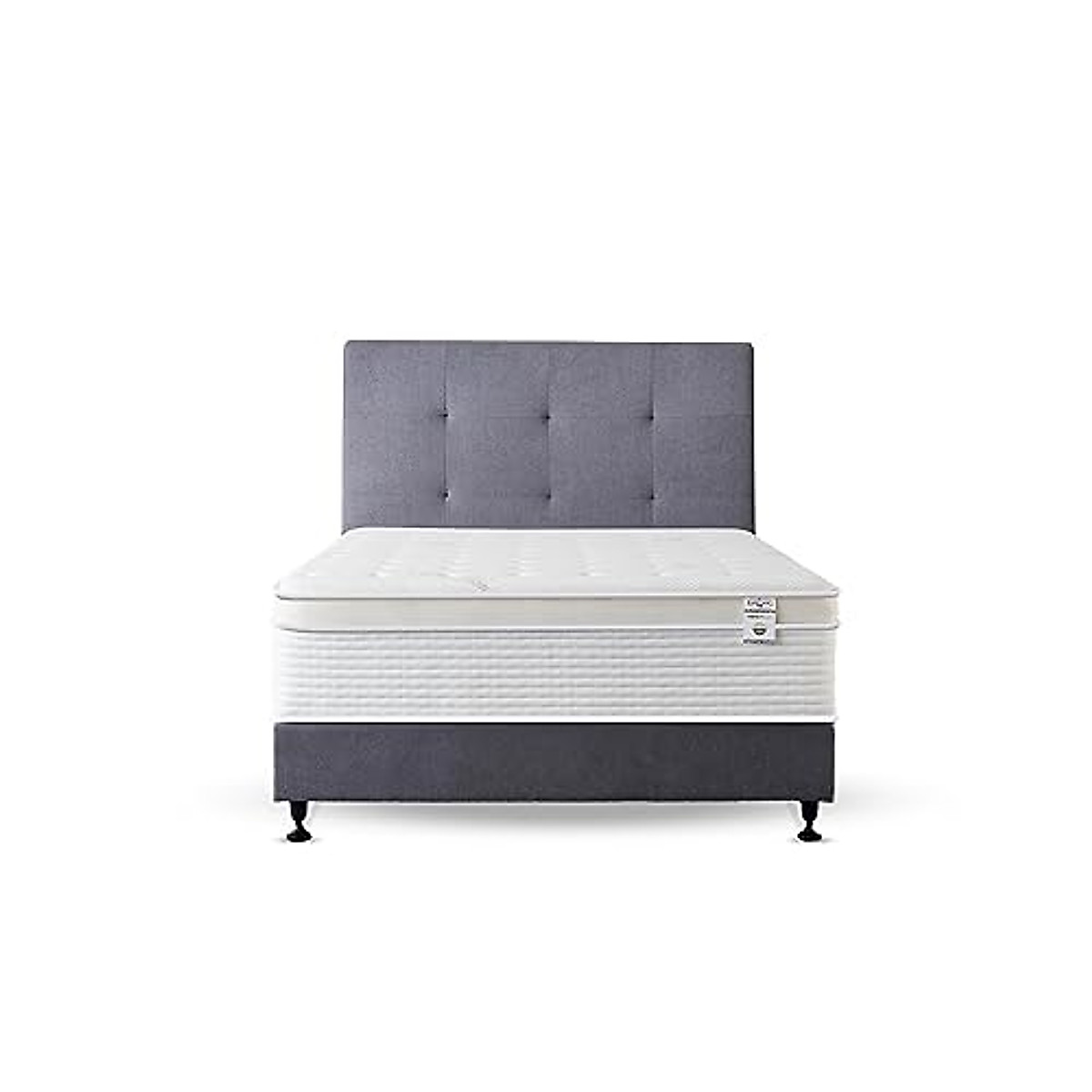 California King Size Mattress - 14 Inch Cool Memory Foam & Spring Hybrid Mattress with Breathable Cover - Comfort Plush Euro Pillow Top - Rolled in a Box - Oliver & Smith