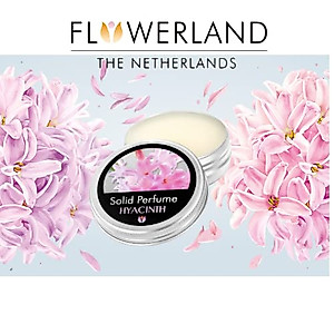 Flowerland Solid Perfume - Portable Pocket Balm Perfume Perfect for Travel Use - Natural Fragrance Parfum for Men and Women - Natural & Vegan - Hyacinth (30ml)