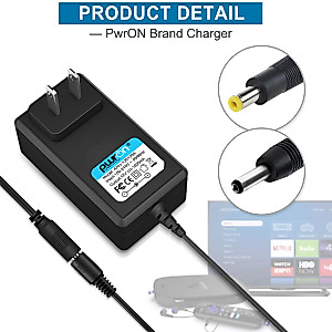 PwrON 6.6FT Ac Dc Adapter Compatible with for Roku Ultra,Premiere,Premiere Plus, Ultra 4K HDR Streaming Media Player STB ROKU 4640 PA-1120-42RU 3.0 Power Supply Cord