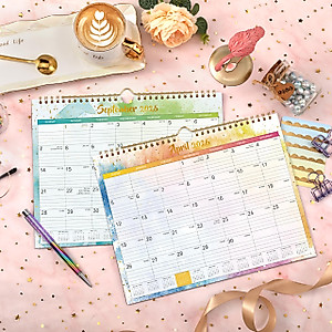 2025 Calendar - Wall Calendar 2025, Jan. 2025 to Dec. 2025, 11" x 8.5", 12 Monthly Wall Calendar 2025 with Julian Date - Waterink