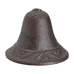 Juvale Love Birds Cast Iron Dinner Bell, Antique Style Farmhouse Wall Mounted Decoration for Outside The House (4.5 x 8.5 x 1.5 in)