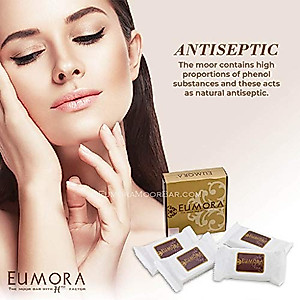 Eumora Classic egA Bar (Box of 4), Facial Cleansing Moor Clay Soap. Organic Face Wash for Anti-Ageing, Wrinkles, Fine Lines, Lifting, Firming. All Natural SLS-Free Face Detox Cleanser for Men, Women.