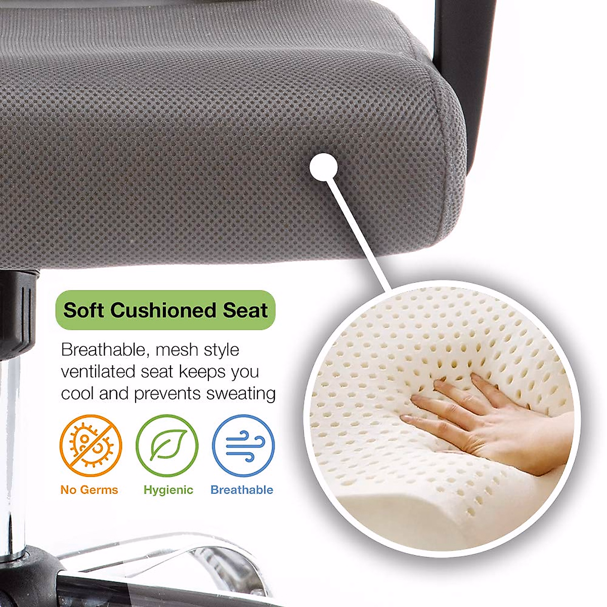 Modern Home ZUNA-BKPINK Office Chair, Black/Pink