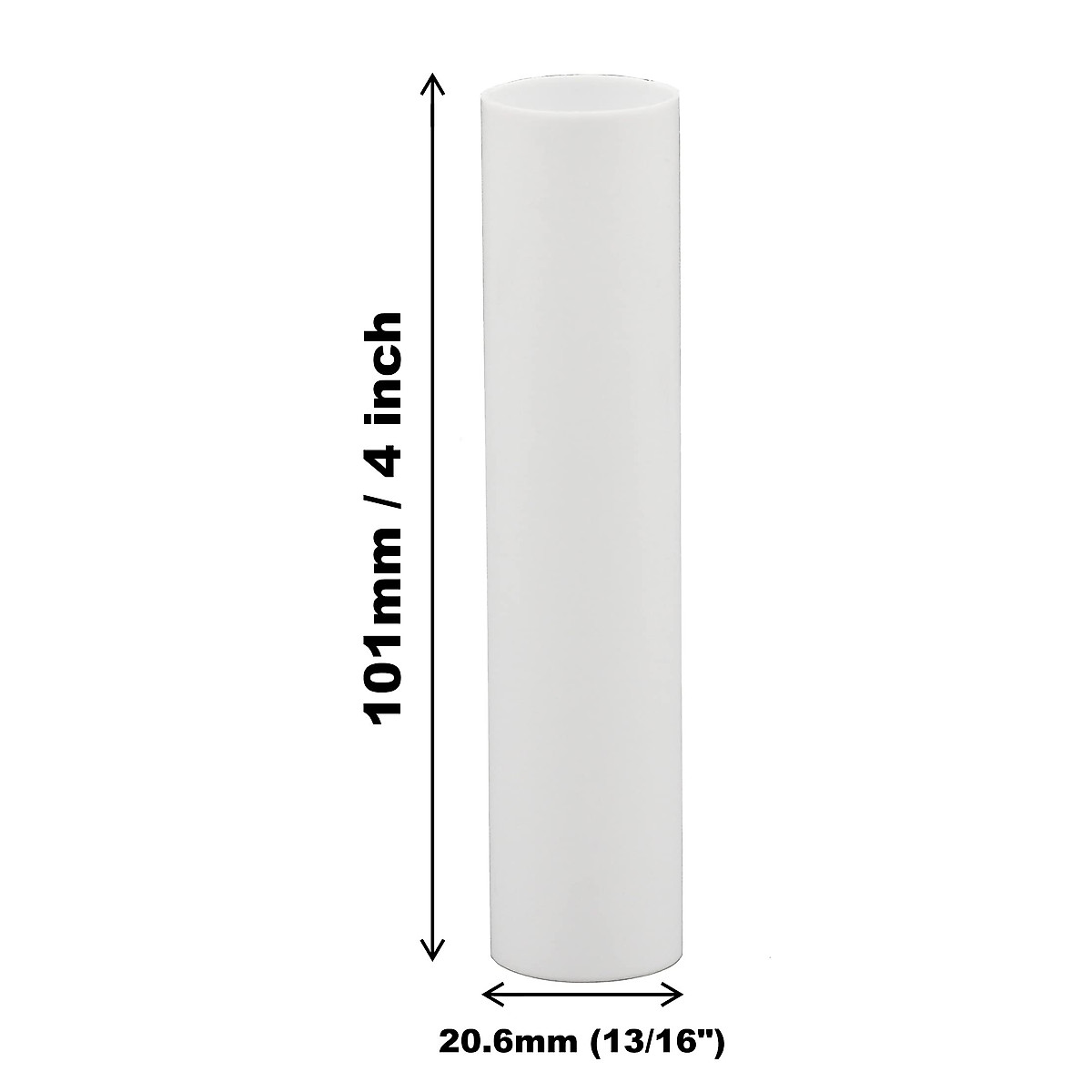Creative Hobbies® 4" White Plastic Candle Covers Sleeves Chandelier Socket Covers ~ 4 Inch Candelabra Base | Set of 12