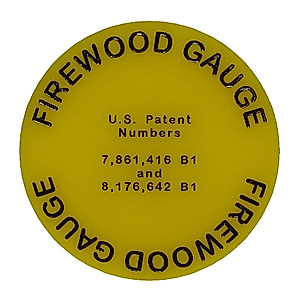 The Firewood Gauge (15”) - The Original Patented Magnetic Firewood Measuring Tool – Strong Durable Flexible Fiberglass with a Whopping 88 Pound Pulling Force Magnet attaches to Any Chainsaw Bar