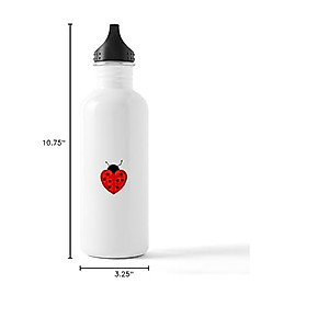 CafePress LADY BUG HEART Water Bottle 1.0L (34 oz) Stainless Steel Water Bottle