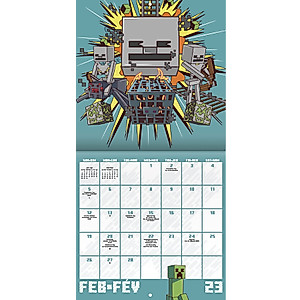 2023 Minecraft Mini Wall Calendar (Bilingual French) (French Edition)