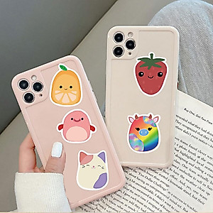 Cute Squishmallows Stickers 100 Pack Cartoon Animal Aesthetic Sticker Decals for Kids Grils Boys Teens Squishmallows Stickers for Water Bottle Notebooks Party Favor Bags and Centerpieces