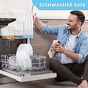 10 Pack Dishwasher Safe Reusable Bags Silicone, Leakproof Reusable Freezer Bags, BPA Free Reusable Food Storage Bags for Lunch Marinate Food Travel - 3 Gallon 3 Snack 4 Sandwich Bags