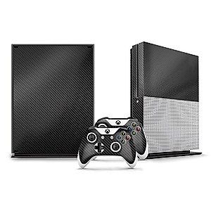 247 Skins Graphics kit Sticker Decal Compatible with Xbox One S and Wireless Controllers - Carbon