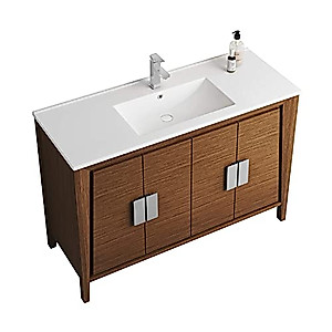 Fine Fixtures Imperial Collection 48" Single Bathroom Vanity Cabinet Set, Wheat