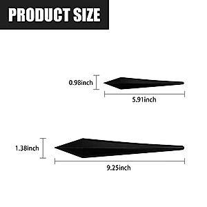 cueclue 5 Pieces Car Door Bumper Guard Protector Sticker, Hood Anti-Scratch Article, Rearview Mirror Rubber Anti-Collision Decals, Fit for Car 3D Three-Dimensional Appearance Decorative (Black)