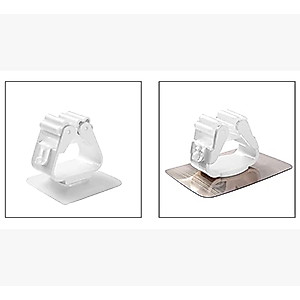 Mop Rack Bathroom Accessories Wall Mounted Shelf Organizer Hook Broom Holder Hanger Behind Doors/On Walls Kitchen Storage Tool (2, White)