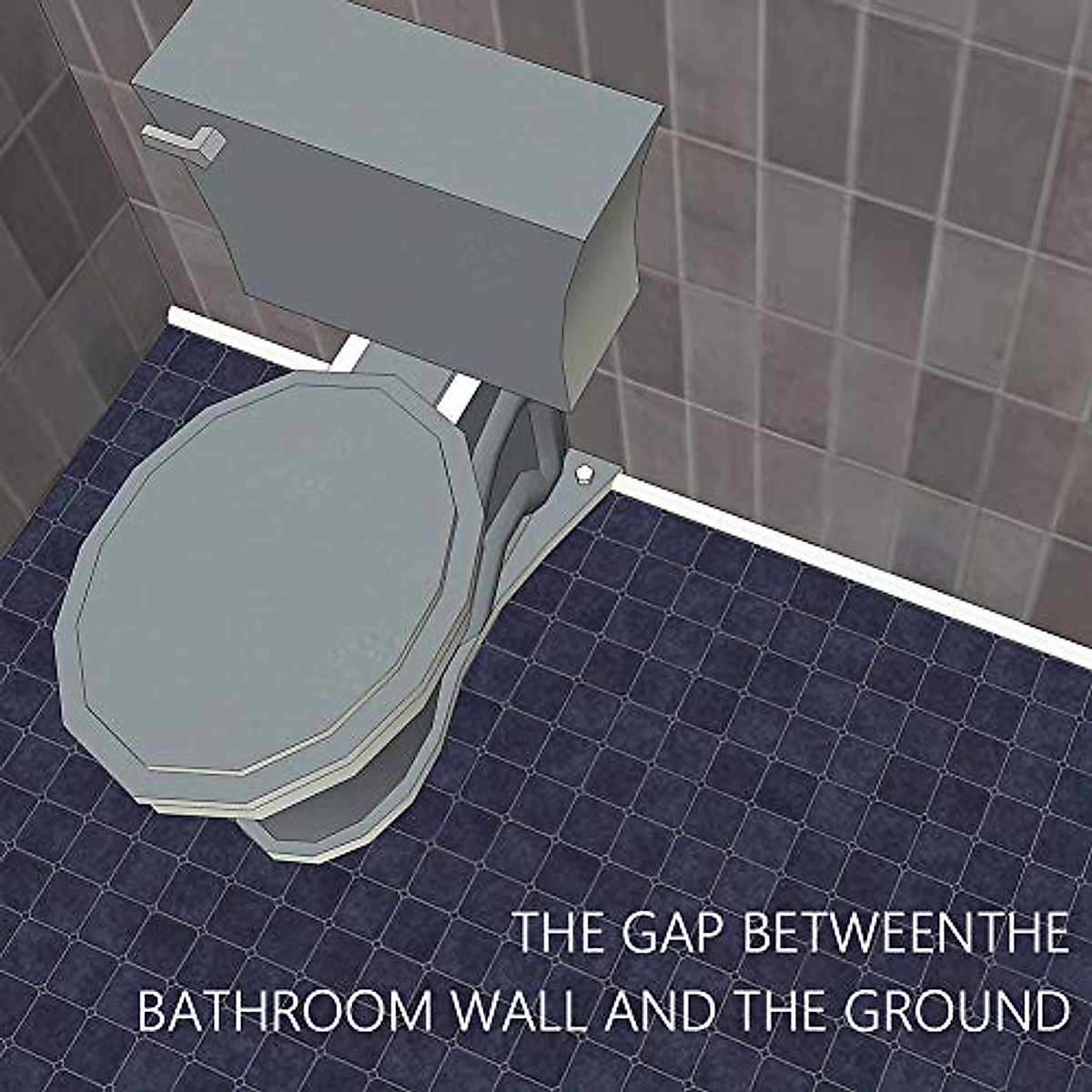 Duzzy 118 Inch Corner Water Strip Dam, Water-Blocking Self-Adhesive Baffle for Suitable for The Gap Between the Shower Kitchen Countertop Sink and Cooktop