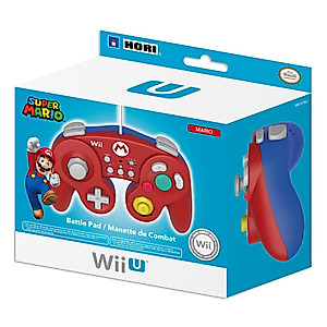 HORI Battle Pad for Wii U (Mario Version) with Turbo - Nintendo Wii U