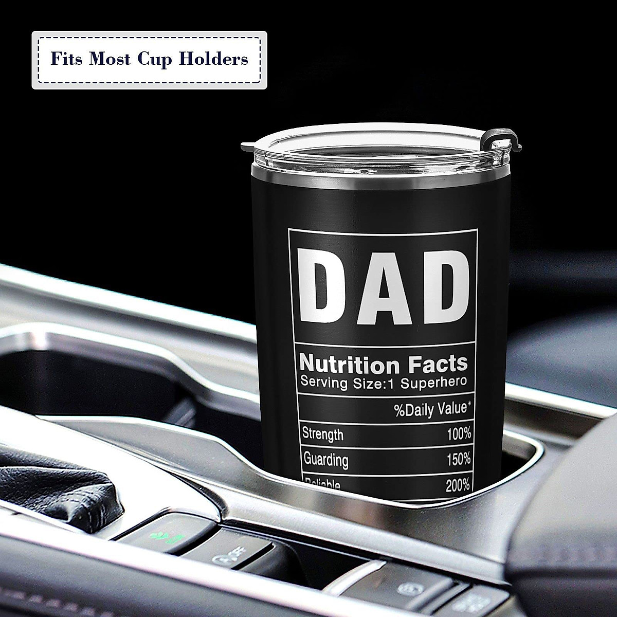 JUDIAN Gifts for Dad - Father's Day and Birthday Tumbler Cup - 20oz Travel Coffee Mug From Daughter or Son