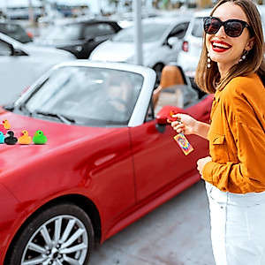 150 Pieces Rubber Ducks and Strings Small Rubber Duck with Duck Tags Mini Rubber Duck for SUV Greeting Card Toy Game Decorations Presents