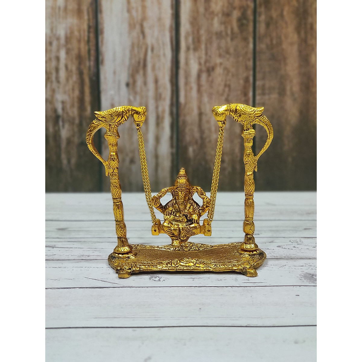 GiftNagri Golden Oxidized Metallic Ganesh Jhula