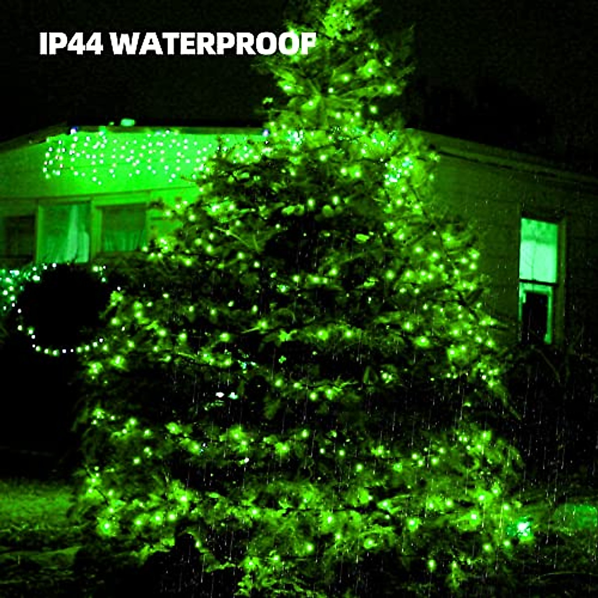 Uptotop Christmas 100 Count String Light, 20FT Plug in Waterproof String Light Decorations for St. Patrick's Day Party Carnival Supplies, Outdoor Yard Garden Decor (Green)