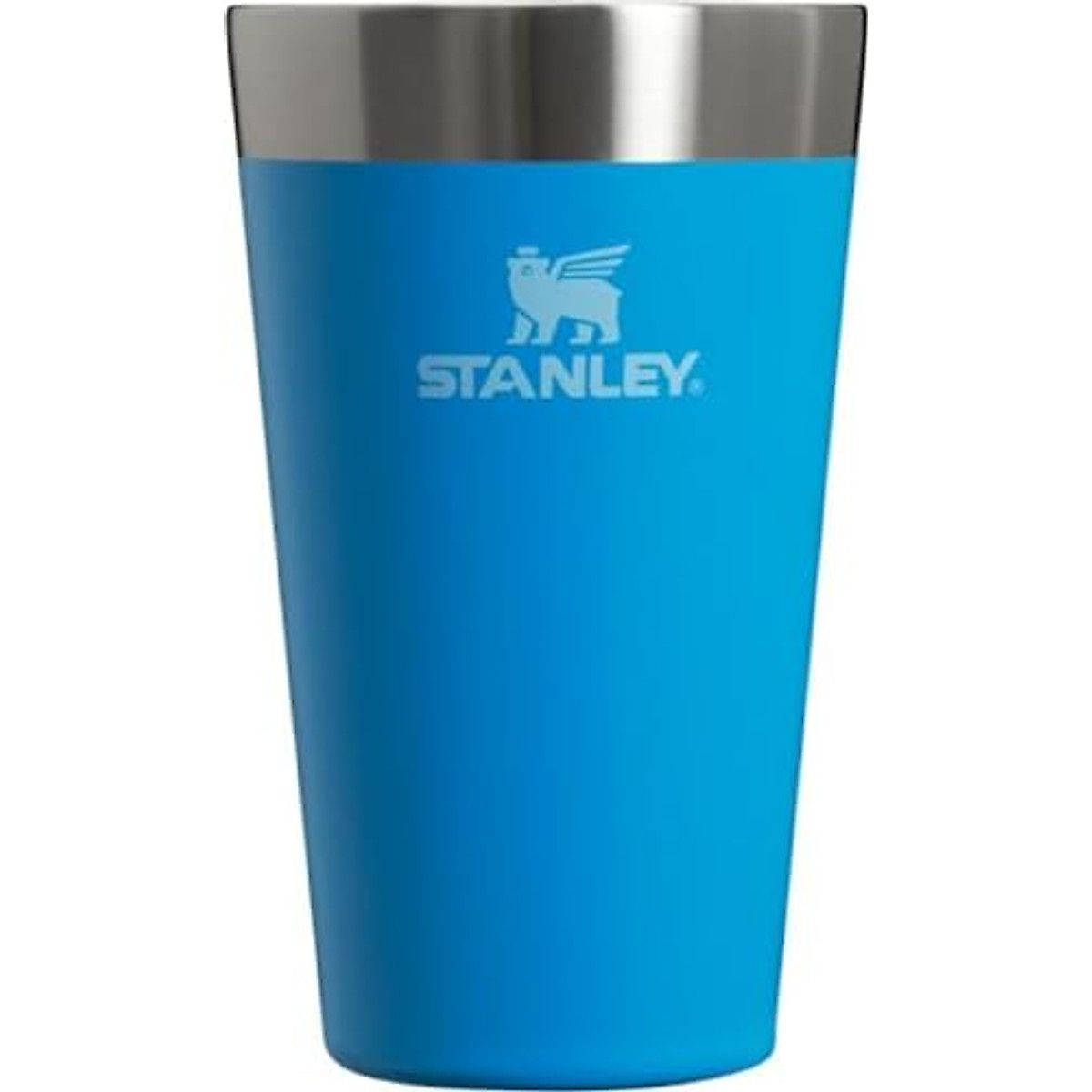 Stanley Adventure Insulated Stacking Beer Pint Glass, Stainless Steel Double Wall Rugged Metal Drinking Tumbler, 16 Oz, Azure
