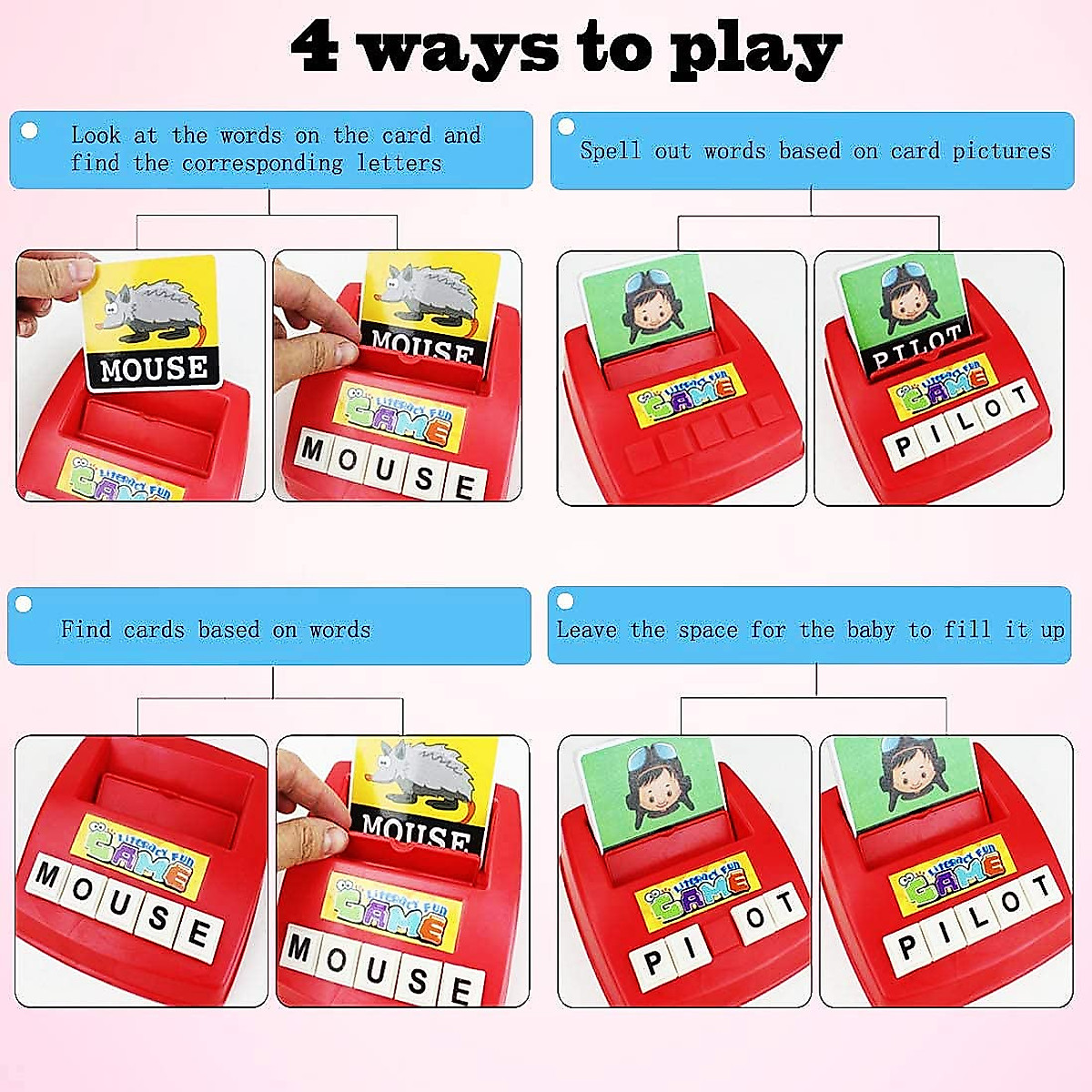 elecnewell Learn to Write Workbook, Numbers Letters Practicing Book Handwriting Educational Montessori Toy for Home Classroom Kindergarten Preschool Kids