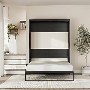 Signature Sleep Queen Wall Bed in Black Oak