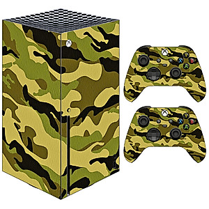 VWAQ Camouflage Skin Designed to Fit Xbox Series X Console and Controllers - XSRSX13