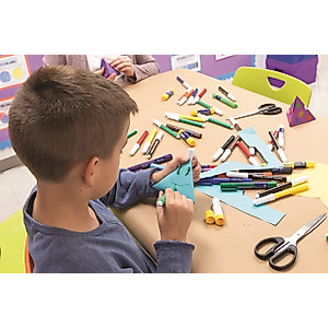 Tru-Ray Construction Paper Bundle - Color Wheel Assortment (144 Sheets) + Black Construction Paper (50 Sheets)