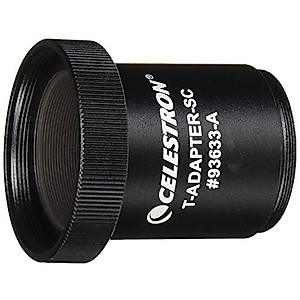 Celestron f/6.3 Reducer Corrector for C Series Telescopes & T-Adapter with SCT 5, 6, 8 with 9.25, 11, 14, Black (93633-A)