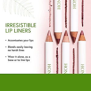 Honeybee Gardens Irresistible Lip Liner In Perfection, Mocha Rose Color, Long-Lasting, Gluten-Free, Vegan, 0.04 oz