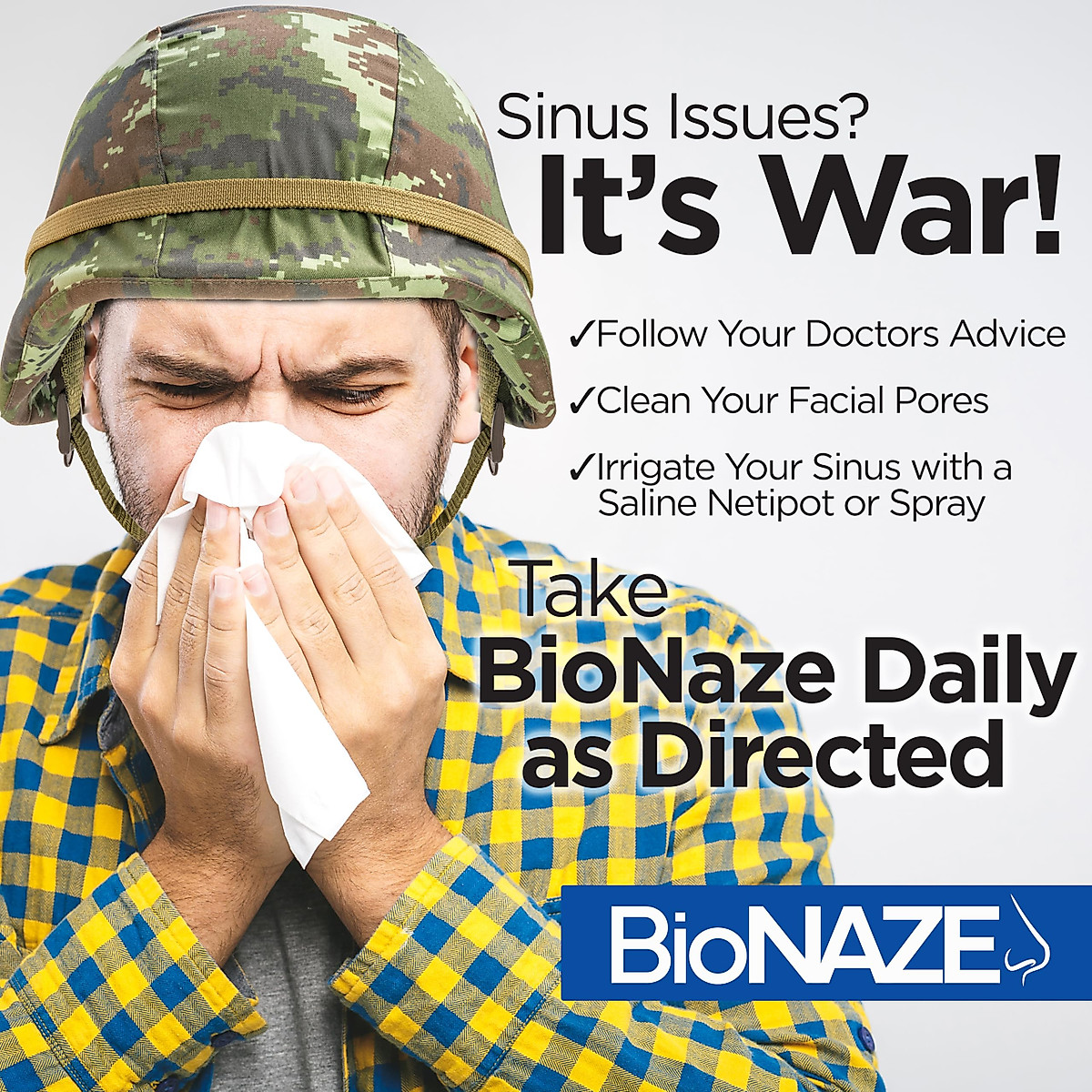 Bionaze Oral Probiotic K12 & BL-04 for Sinus, Tonsil Stones, Bad Breath, Post Nasal Drip, Throat, Mouth, Teeth & Gut - Improve Oral & Respiratory Health. Clinically Proven Oral Probiotic Strains 30 ct