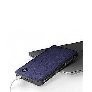 EINOVA Laptop Power Bank | Ultra-Fast 20,000mAh Slim Battery Pack in Pink - USB C + USB A, 63W Output | Charge 3 Devices at Once- Phones, Tablets, Laptops, 3ft Cable Included (Gray)