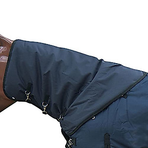 HILASON 600D Winter Waterproof Poly Turnout Horse Hood Neck Cover | Horse Hood | Horse Turnout Hood | Horse Neck Covers for Winter | Waterproof Neck Cover for Horses
