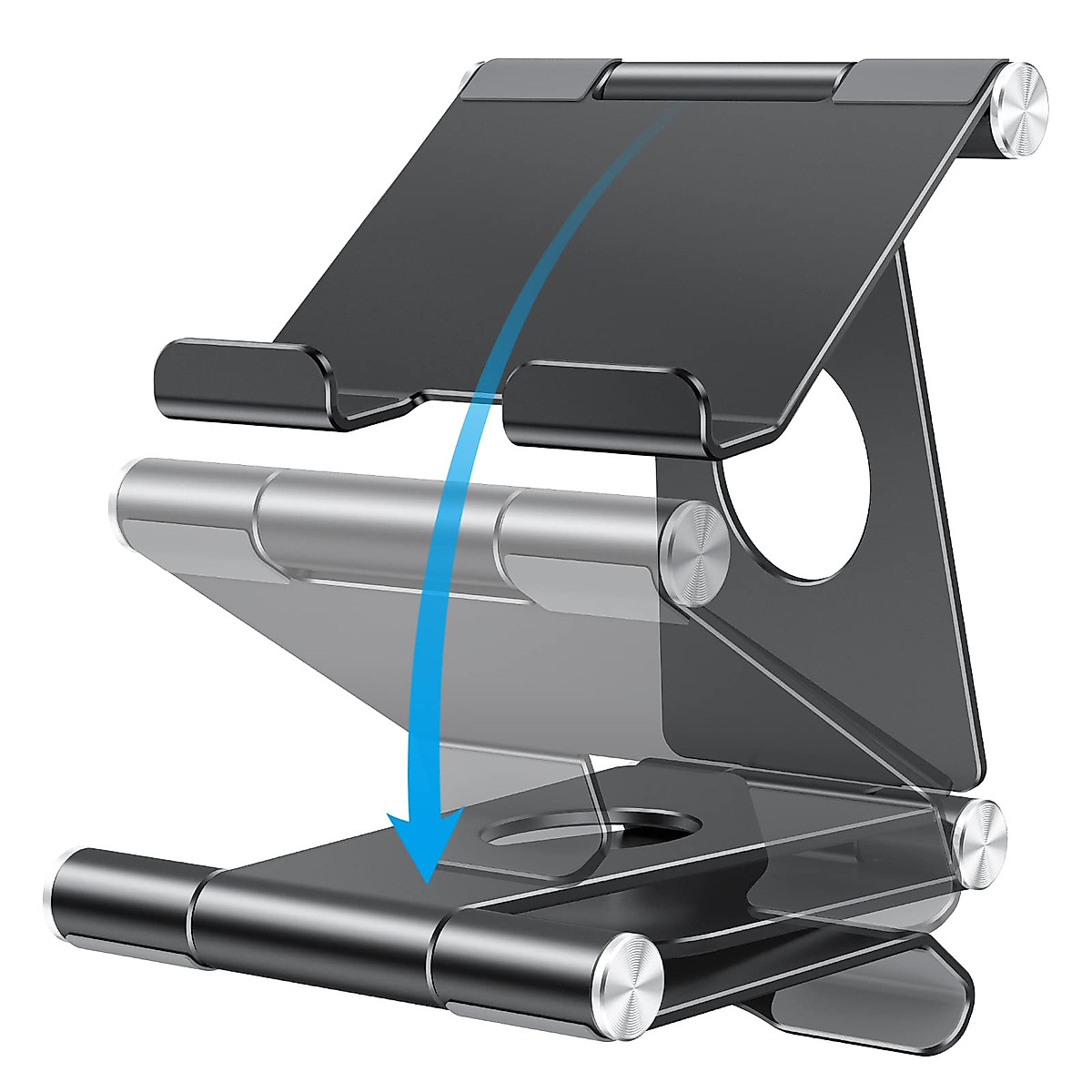 OMOTON Fully Foldable Tablet Stand, Black